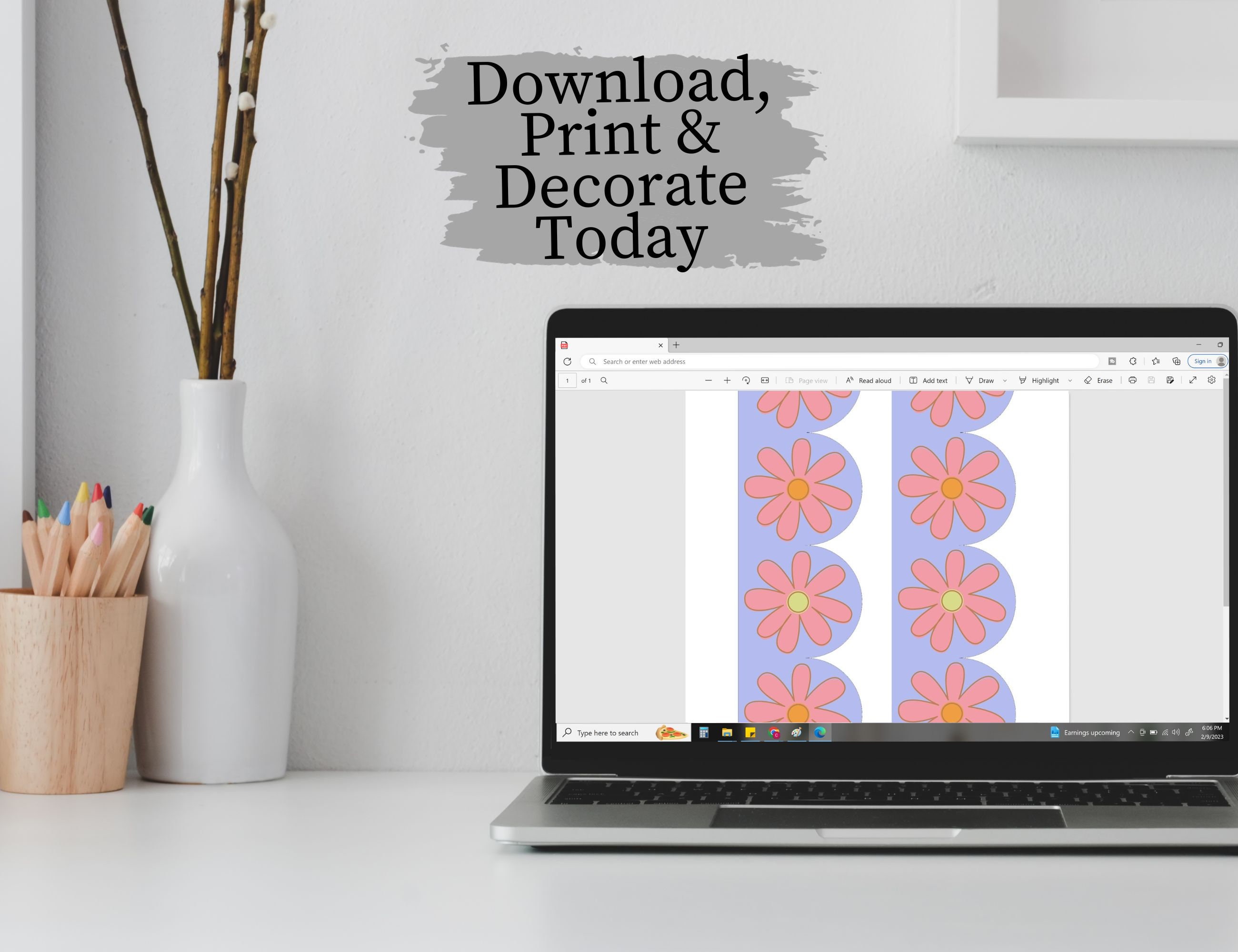 Groovy Classroom Bulletin Board Border Kit, Printable Retro Hippie-chic ...