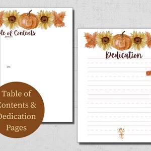 Printable Recipe Planner Book, Thanksgiving Recipe Cards, Thanksgiving ...