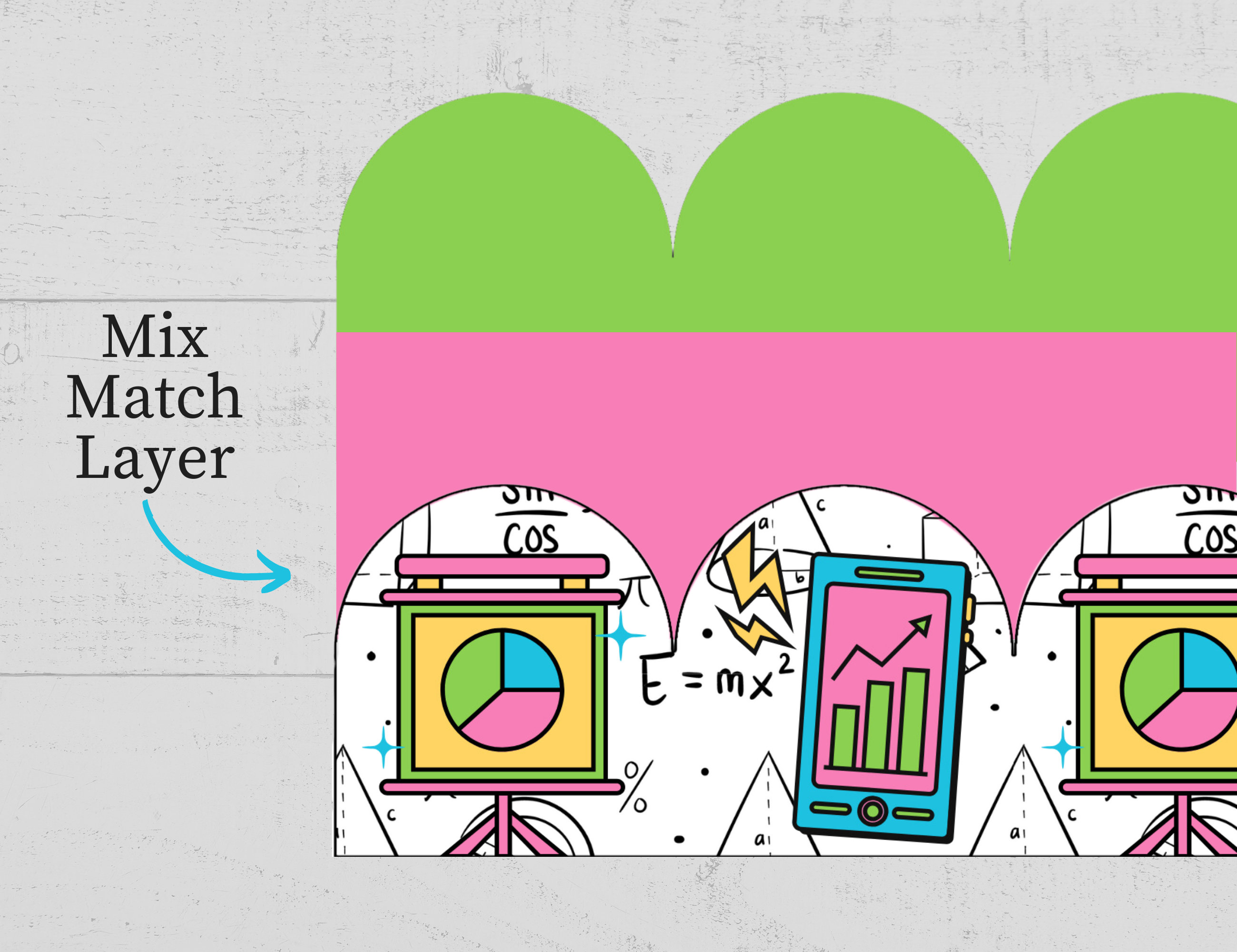Math Classroom Bulletin Board Border Kit, Printable Retro Math ...