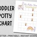 Boho Llama Rainbow Potty Training Reward Chart for Toddler, Printable ...