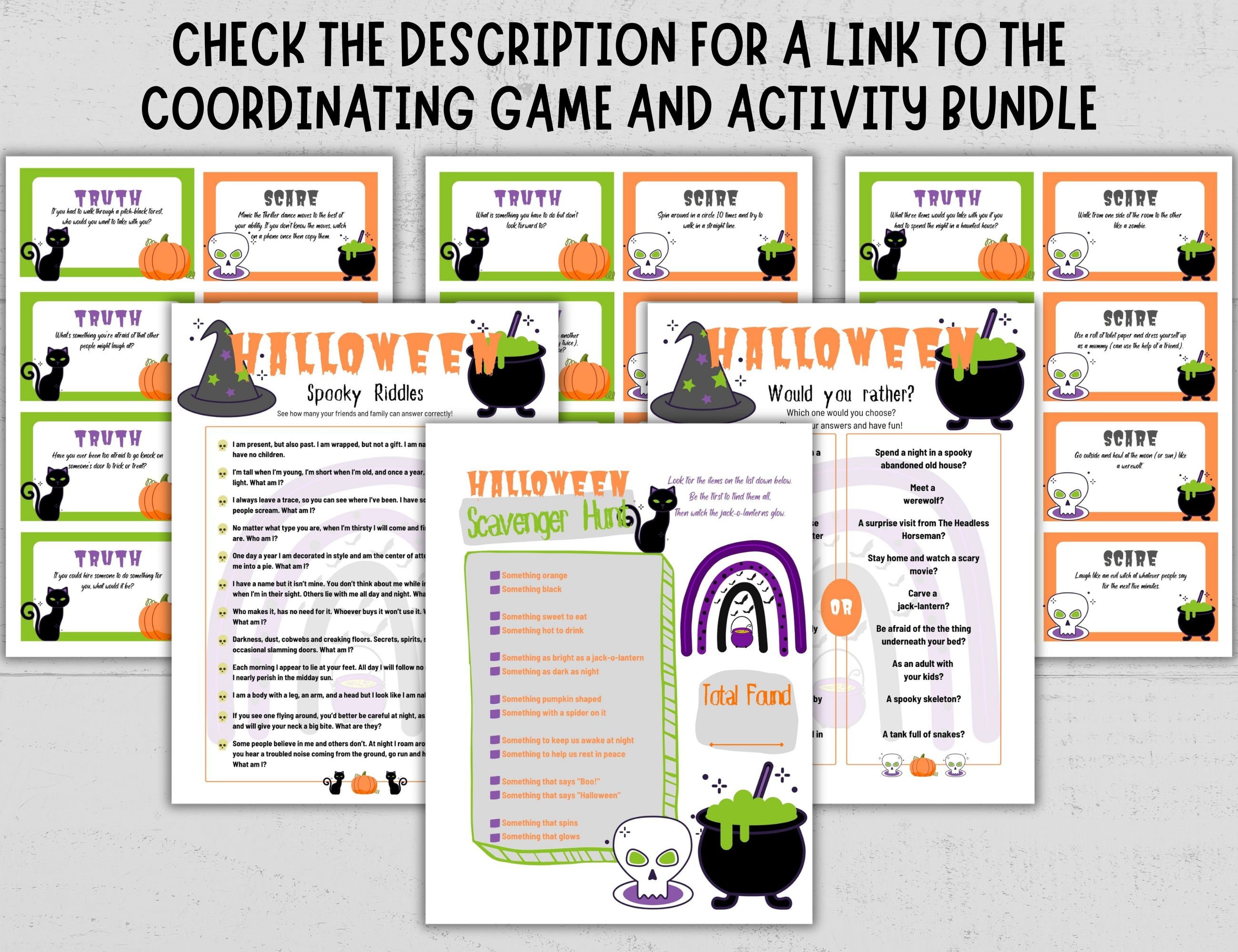 Halloween Candy Dice Game - Trick or Treat Activity - Halloween Party ...