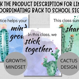 Cactus Succulent Back to School Gift Tags, Bookmark to Start the School ...