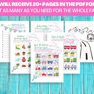 Printable Family Road Trip Activities Games and Journal - Etsy