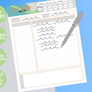 Printable Class Notes, Lecture Notes, Study Planner, Goodnotes Template ...