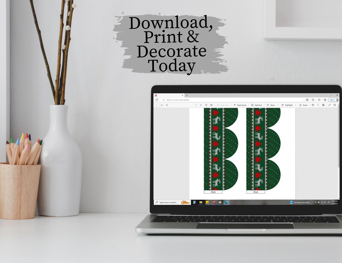 Classroom Bulletin Board Border Kit Printable Christmas - Etsy