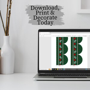 Classroom Bulletin Board Border Kit Printable Christmas - Etsy