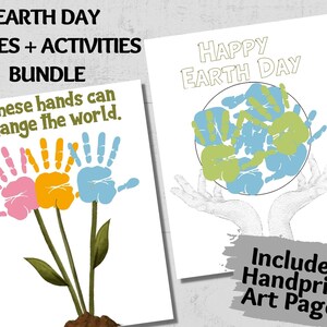 Printable Earth Day Games and Activities Bundle for Kids, Educational ...