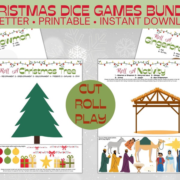 Christmas Tree Games - Etsy