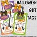 Printable Halloween Treat Tags, Halloween Gift Tags, Trick or Treat Tag ...