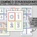 Printable Counting 0-20 Play Dough Mats, Dry Erase Number Practice ...