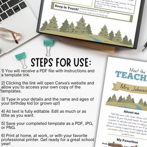 Happy Camper Back to School Templates, Meet the Teacher Flyer, Welcome ...