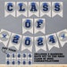 Printable Graduation Banner, Congratulations Class of 2024 Pennant ...