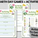 Printable Earth Day Games and Activities Bundle for Kids, Educational ...