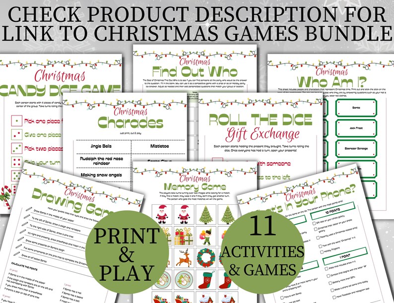 Find Out Who Christmas Party Icebreaker Game, Printable Last Minute ...