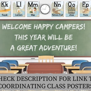 Happy Camper Back to School Templates, Meet the Teacher Flyer, Welcome ...