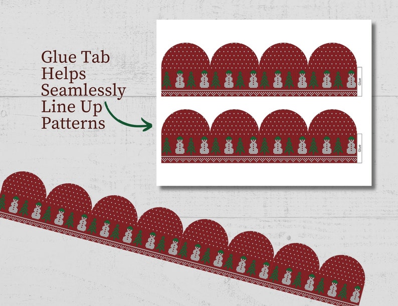 Classroom Bulletin Board Border Kit Printable Christmas - Etsy
