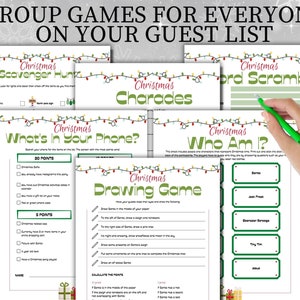 Printable Christmas Game Bundle Ultimate Holiday Activity Pack ...