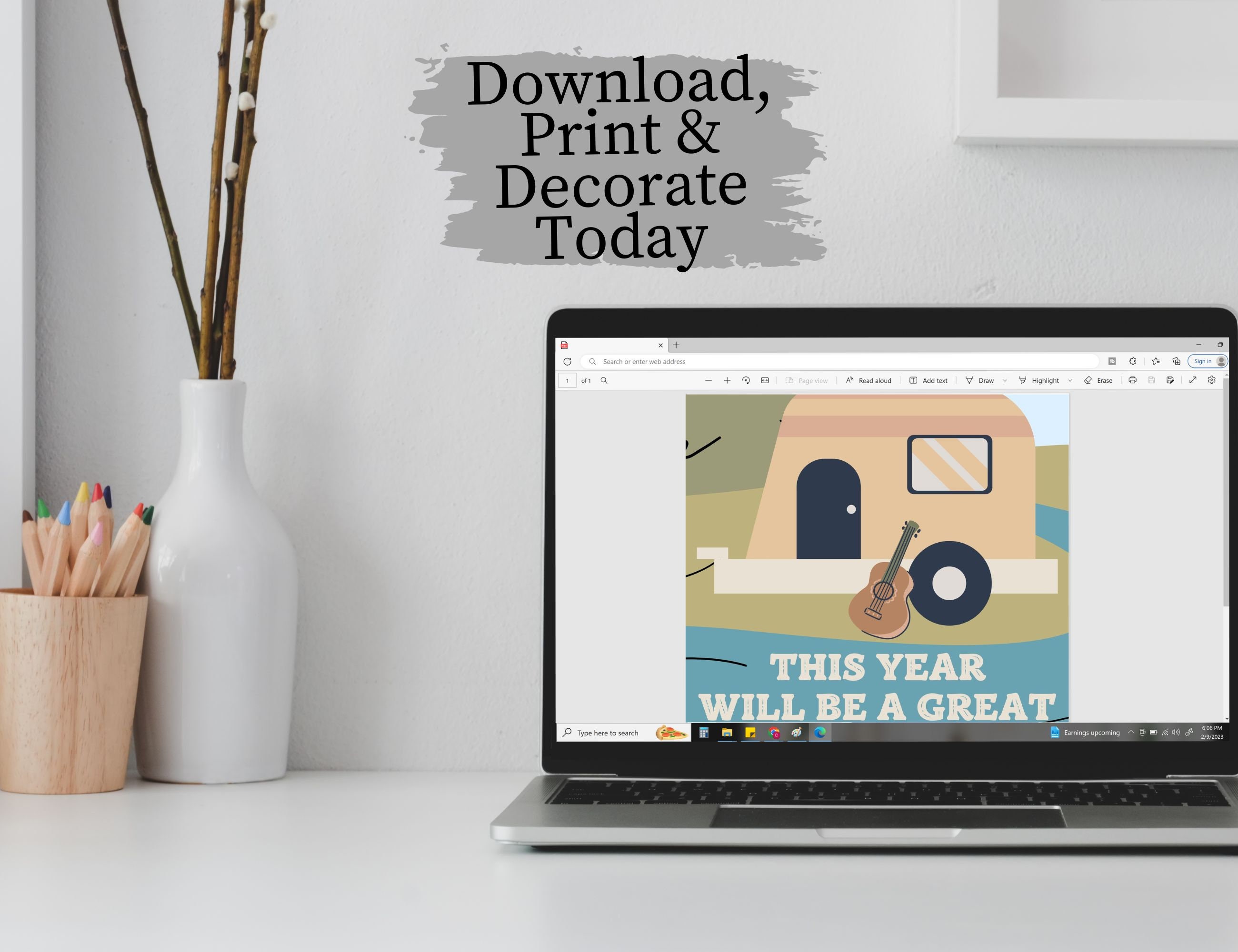 Printable Happy Camper Back to School Classroom Signs, Great Outdoors ...