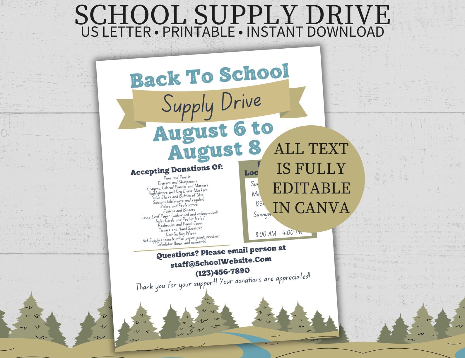 Happy Camper Back to School Templates, Meet the Teacher Flyer, Welcome ...