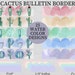 Watercolor Classroom Bulletin Board Border Kit, Printable Succulent ...