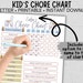 Editable Boho Llama Rainbow Chore Chart for Kids, Printable & Fillable ...
