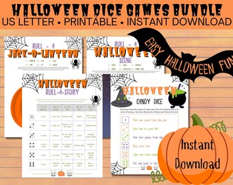 Roll a Pumpkin Dice Game - Etsy