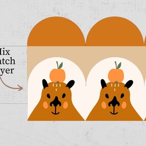 Capybara Classroom Bulletin Board Border Kit, Printable Boho Retro ...