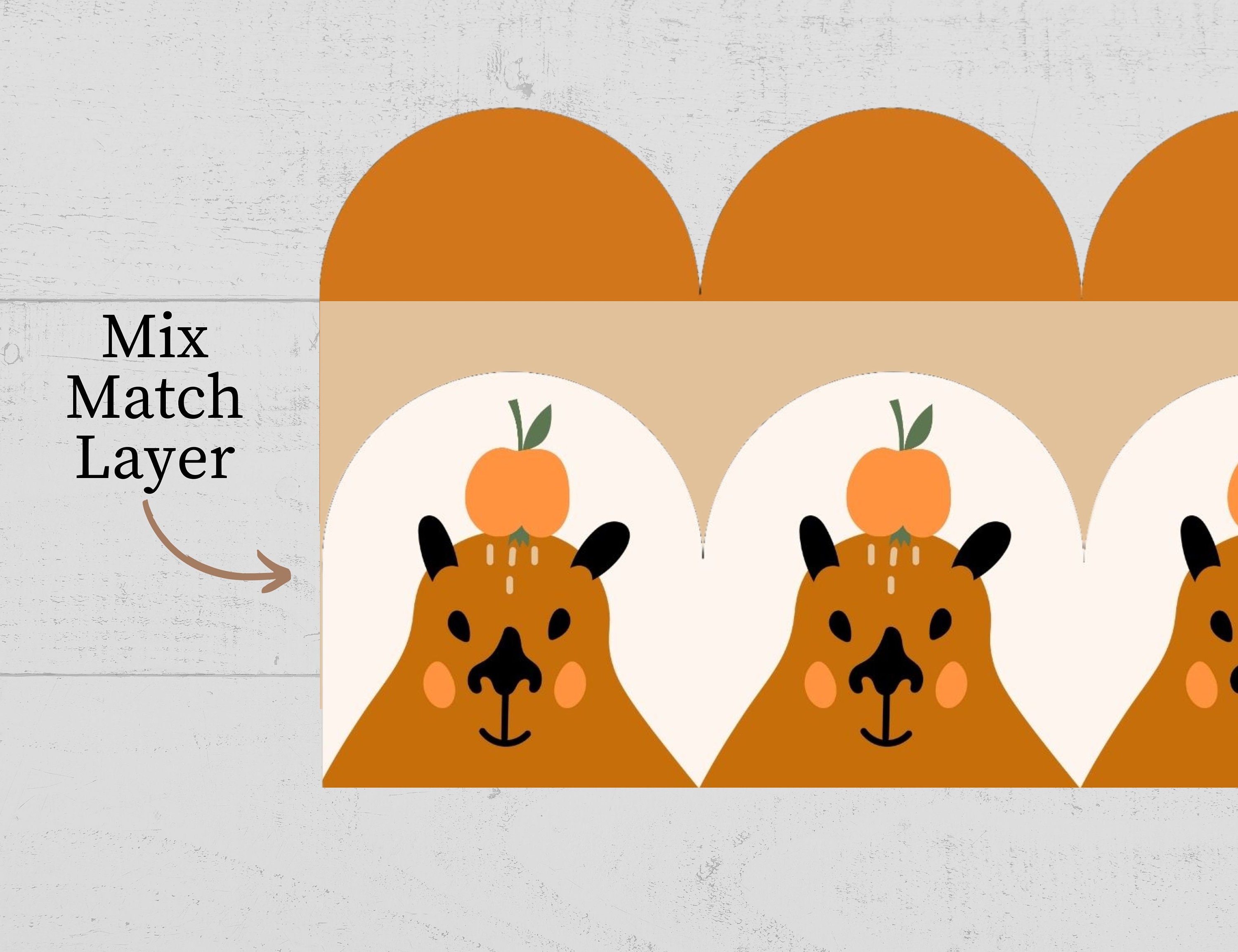 Capybara Classroom Bulletin Board Border Kit, Printable Boho Retro ...