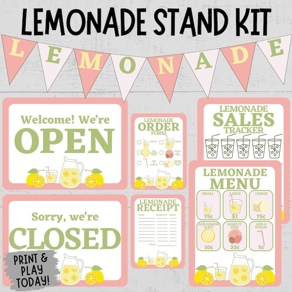 Lemonade Stand Sign - Etsy