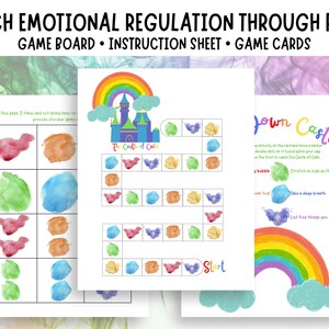 Printable Kid's Coping Skills Board Game, Emotional Regulation Activity ...