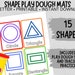 Printable Shape Play Dough Mats, Dry Erase Shape Recognition Practice ...