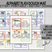 Printable Animal Alphabet Play Dough Mats Dry Erase Letter - Etsy