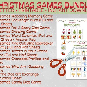 Printable Christmas Game Bundle Ultimate Holiday Activity - Etsy