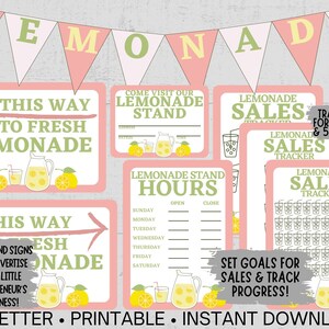 Printable Lemonade Stand Kit, Pretend Play Bundle, Dramatic Play ...