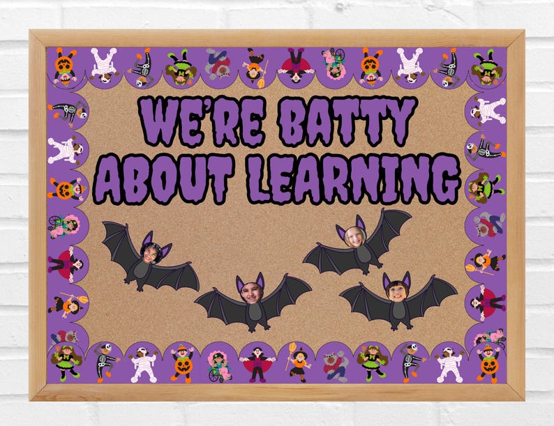 Spooky Halloween Bulletin Board Kit, Editable Classroom Bulletin Board ...