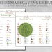 Outdoor Christmas Scavenger Hunt, Printable Holiday Lights Scavenger ...