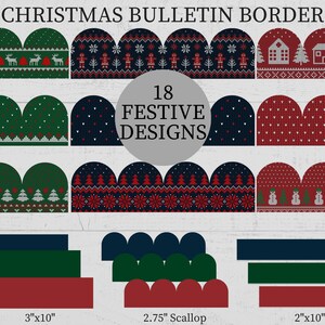 Classroom Bulletin Board Border Kit, Printable Christmas Sweater ...