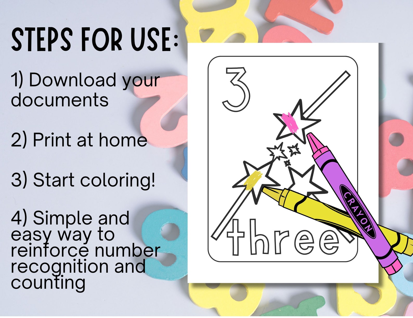 Printable Number Coloring Pages, Preschool & Kindergarten 1-20 Tracing ...