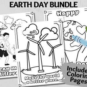 Printable Earth Day Games and Activities Bundle for Kids, Educational ...