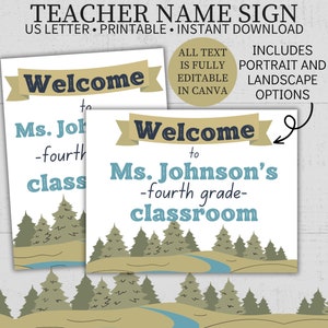Happy Camper Back to School Templates, Meet the Teacher Flyer, Welcome ...