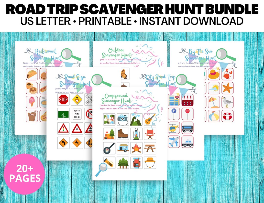 Printable Family Road Trip Activities Games and Journal - Etsy