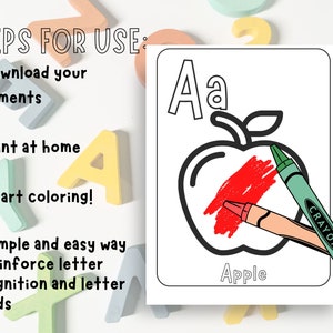 Printable Alphabet Coloring Pages, Preschool and Kindergarten ABC ...