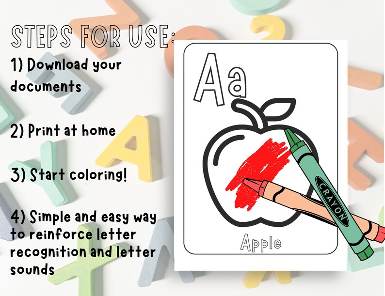 Printable Alphabet Coloring Pages, Preschool and Kindergarten ABC ...