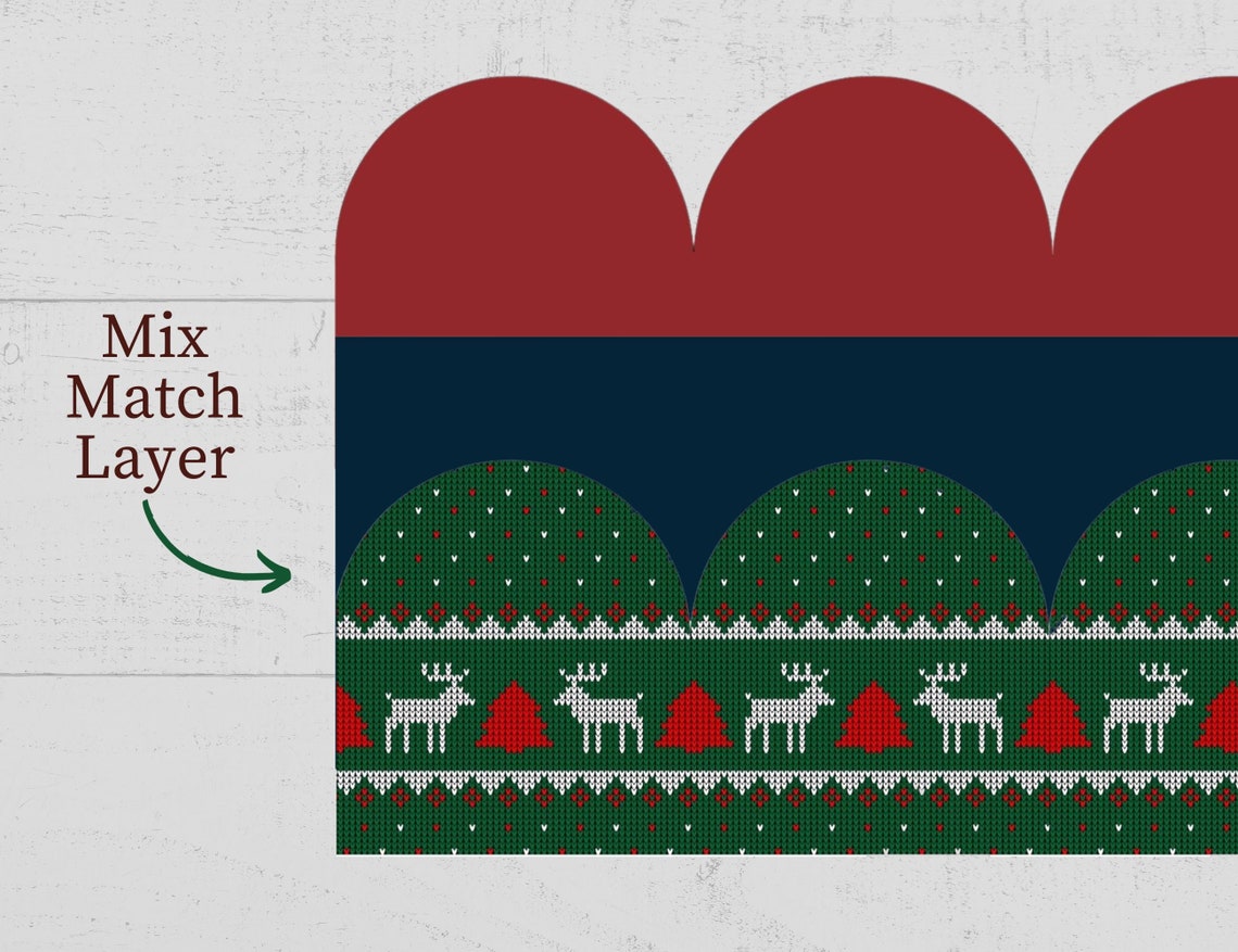 Classroom Bulletin Board Border Kit Printable Christmas - Etsy