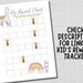 Editable Boho Llama Rainbow Chore Chart for Kids, Printable & Fillable ...