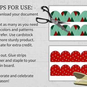 Classroom Bulletin Board Border Kit, Printable Christmas Winter ...