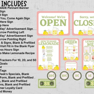 Printable Lemonade Stand Kit, Pretend Play Bundle, Dramatic Play ...