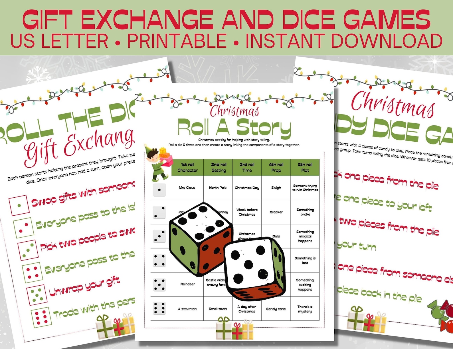 Printable Christmas Game Bundle Ultimate Holiday Activity - Etsy