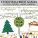 Christmas Dice Game Bundle, Roll A Snowman, Roll A Nativity, Roll A ...