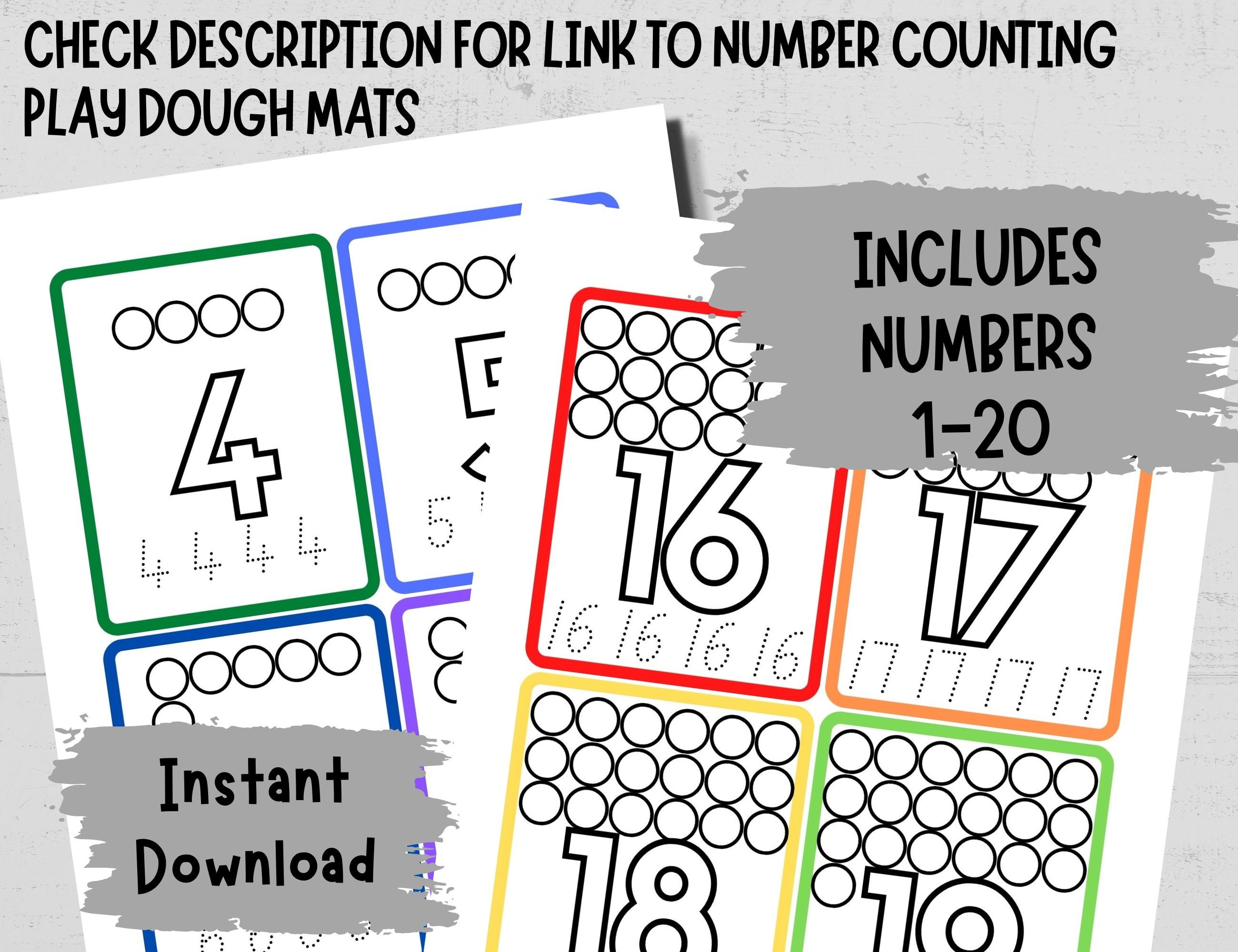 Printable Animal Alphabet Play Dough Mats Dry Erase Letter - Etsy